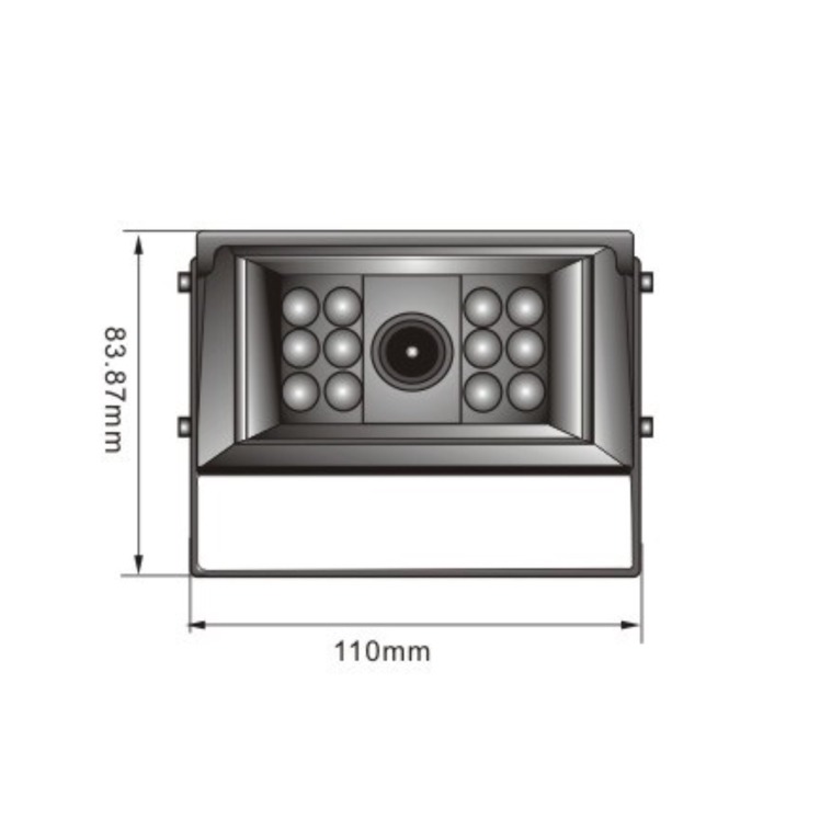 Caméra de recul camion à clapet motorisé auto-chauffante • CVC-C5H ...
